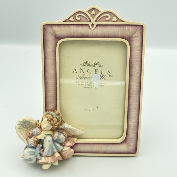 Singer | Accents | Vintage 202 Angels Amount Us Statue Picture Frame ...